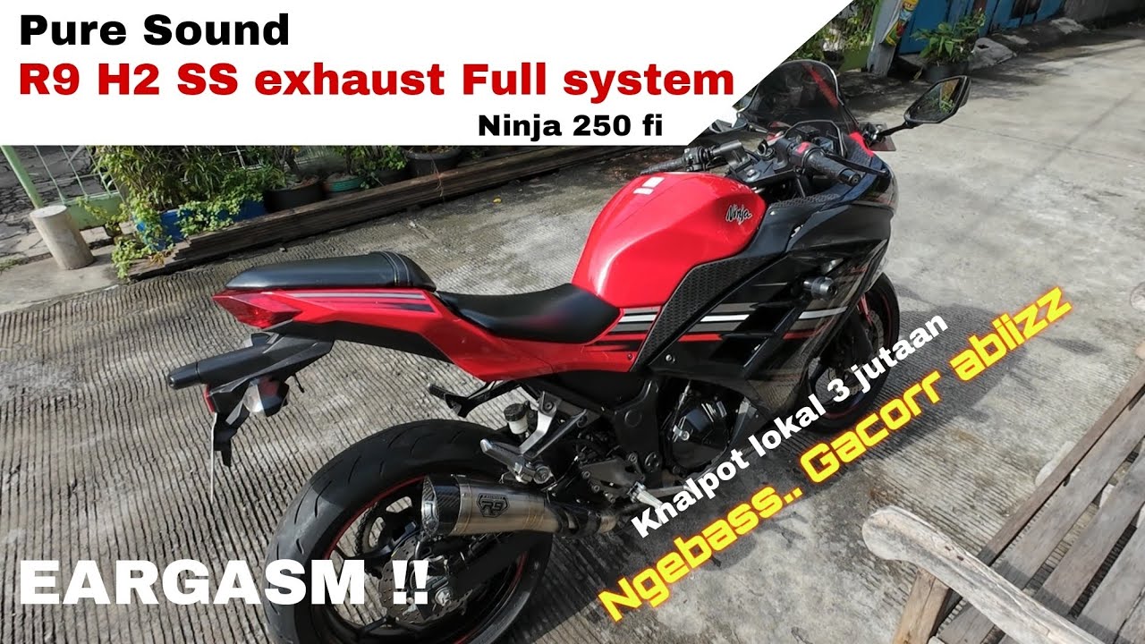 R9 H2 SS Full system | Ninja 250 fi | pure sound - YouTube