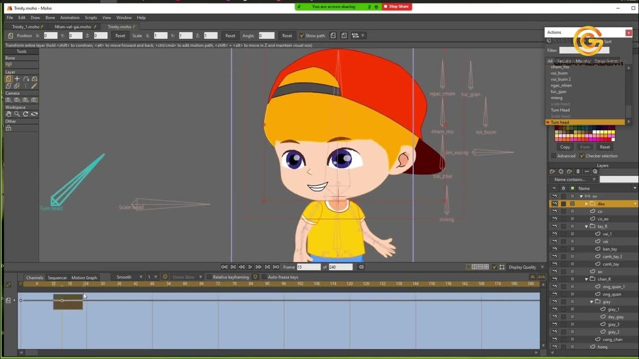 Hướng dẫn Smart Bone Xoay Đầu| Gaia Academy | Moho Animation - YouTube