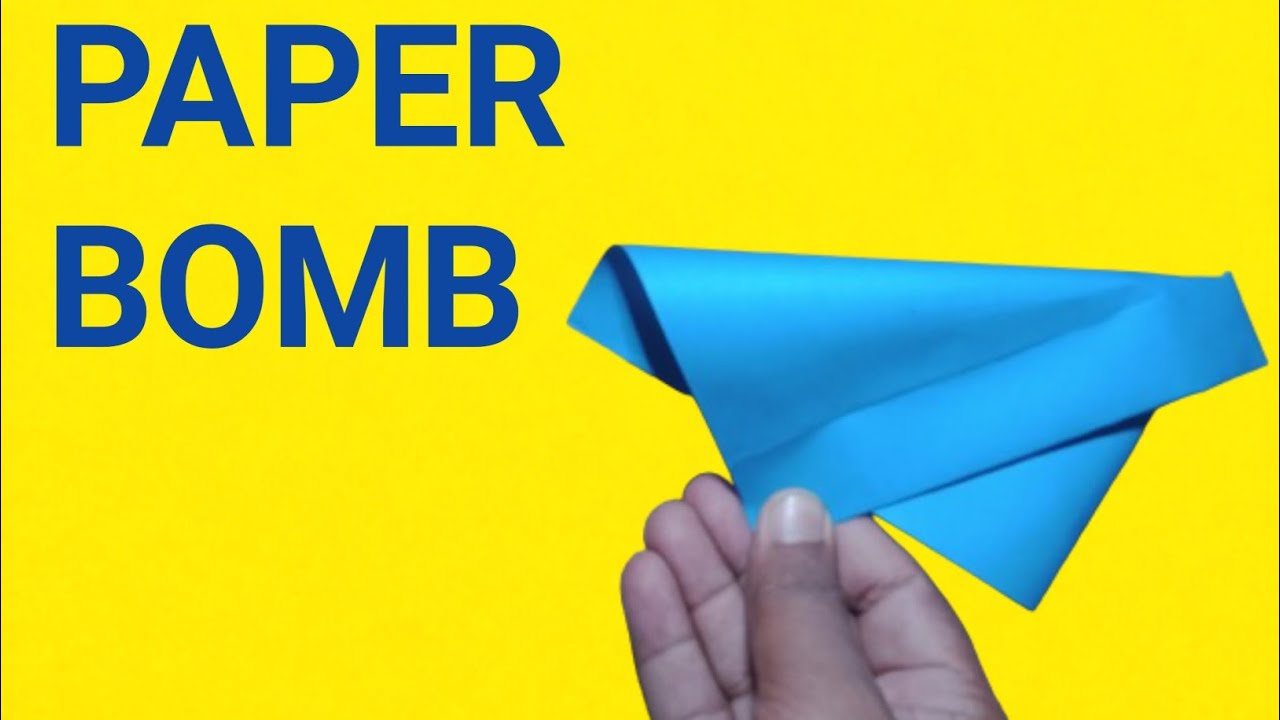 How to make paper popper | Paper Bomb - YouTube
