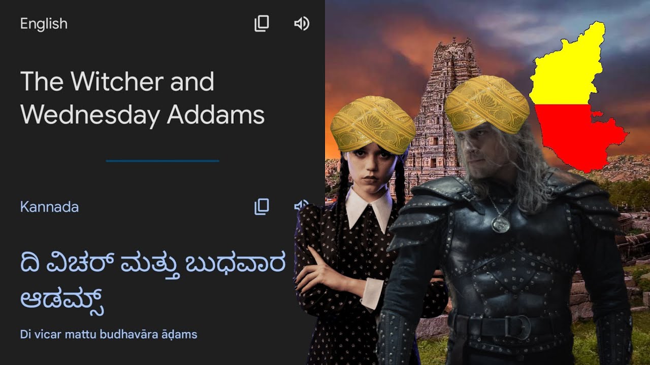 The Witcher and Wednesday Addams in Different Languages Meme - YouTube