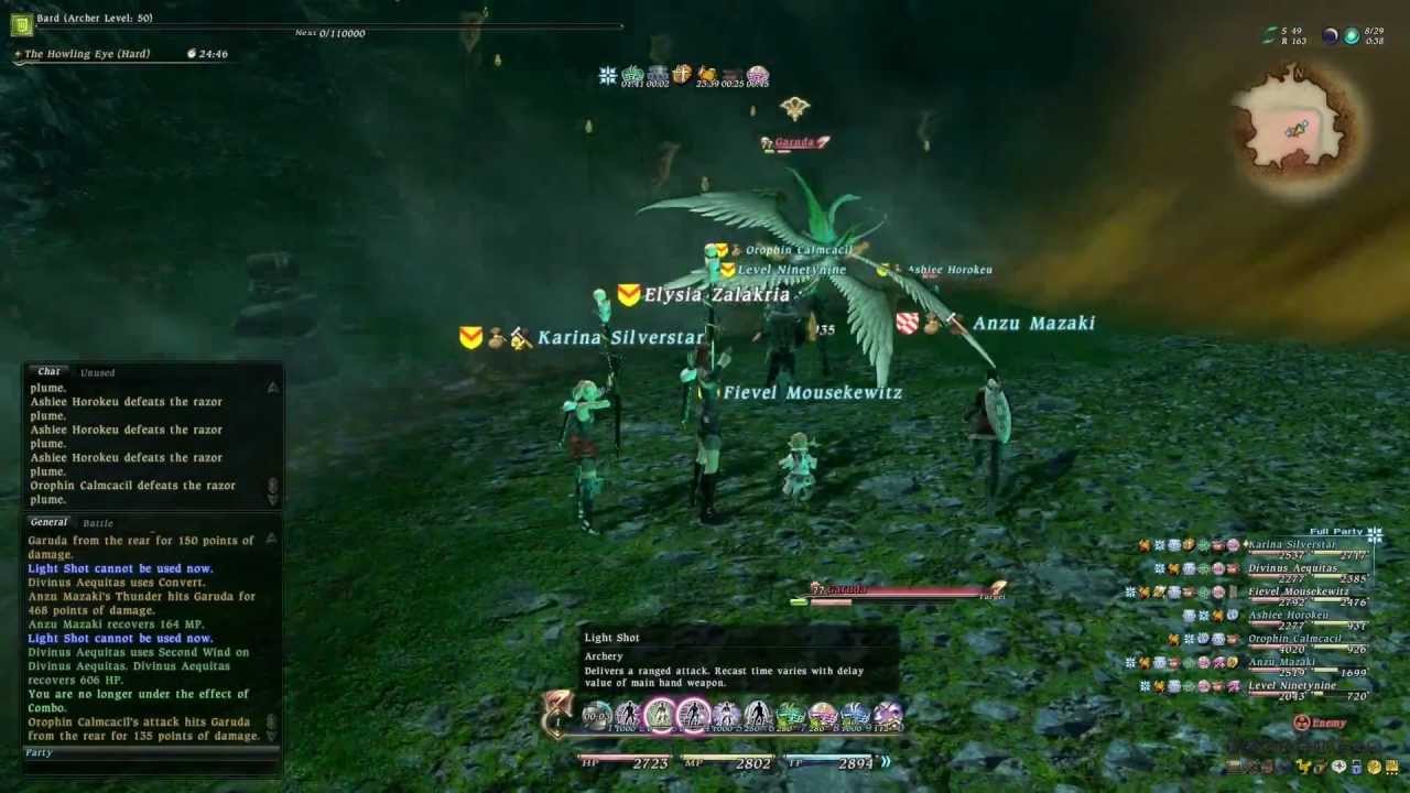 FFXIV - Garuda Battle - "Taming the Tempest" - Bard PoV - YouTube