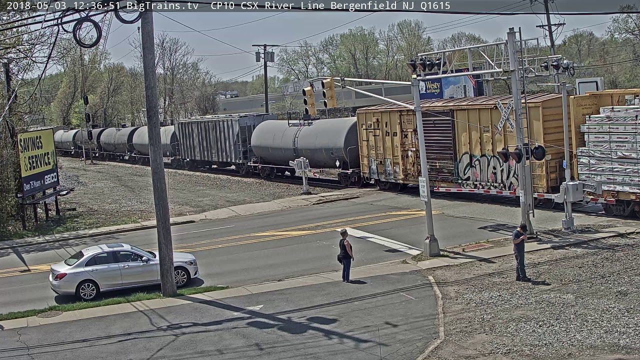 BigTrains.TV May 3 2018 12:35 nb mix, orange trash CSX 3403, 981 Q410 ...