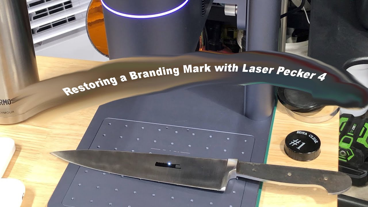 Restoring an Antique Knives Branding with Laser Pecker 4 - YouTube