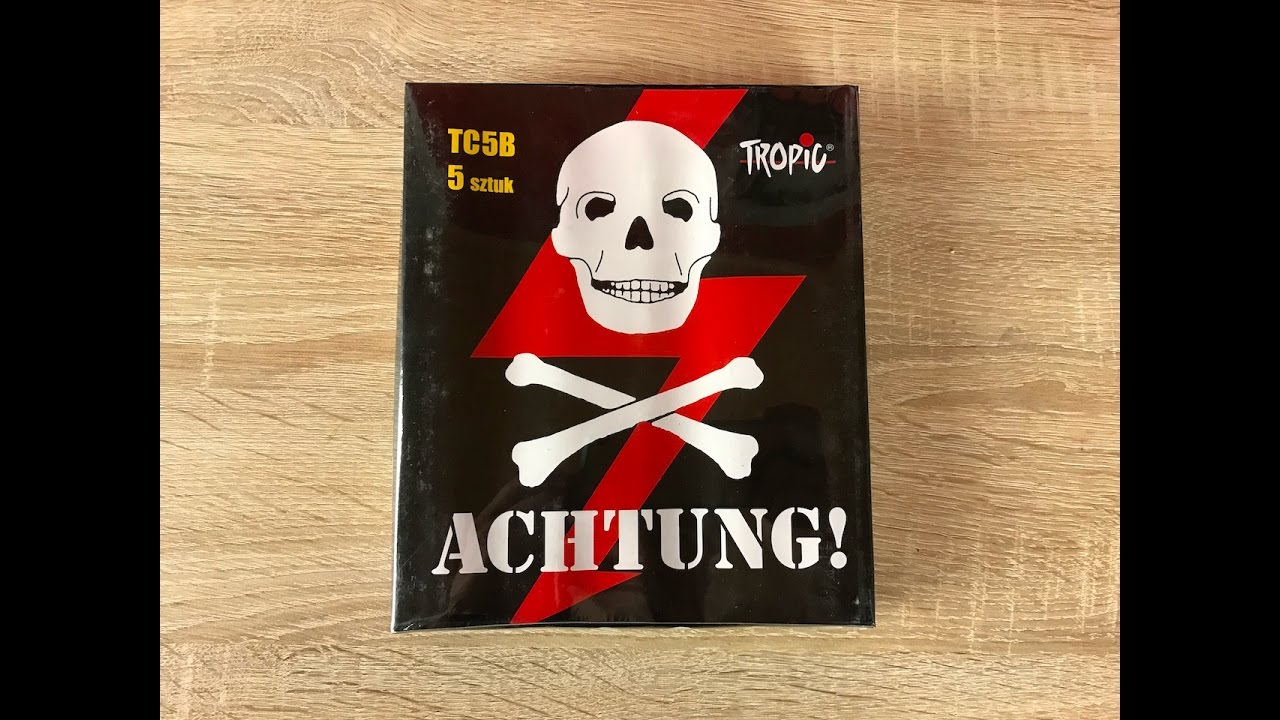 TC5B Achtung Firecracker - Tropic Fireworks - Polenböller Achtung - YouTube