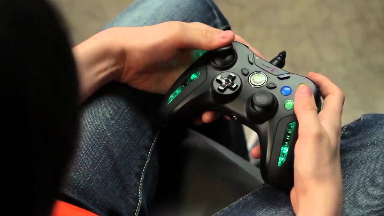 Air Flo gaming controller for Xbox 360 - YouTube