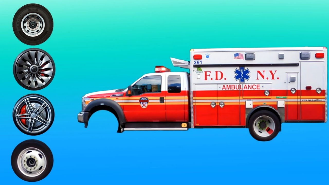 CORRECTLY GUESS THE AMBULANCE WHEEL - YouTube