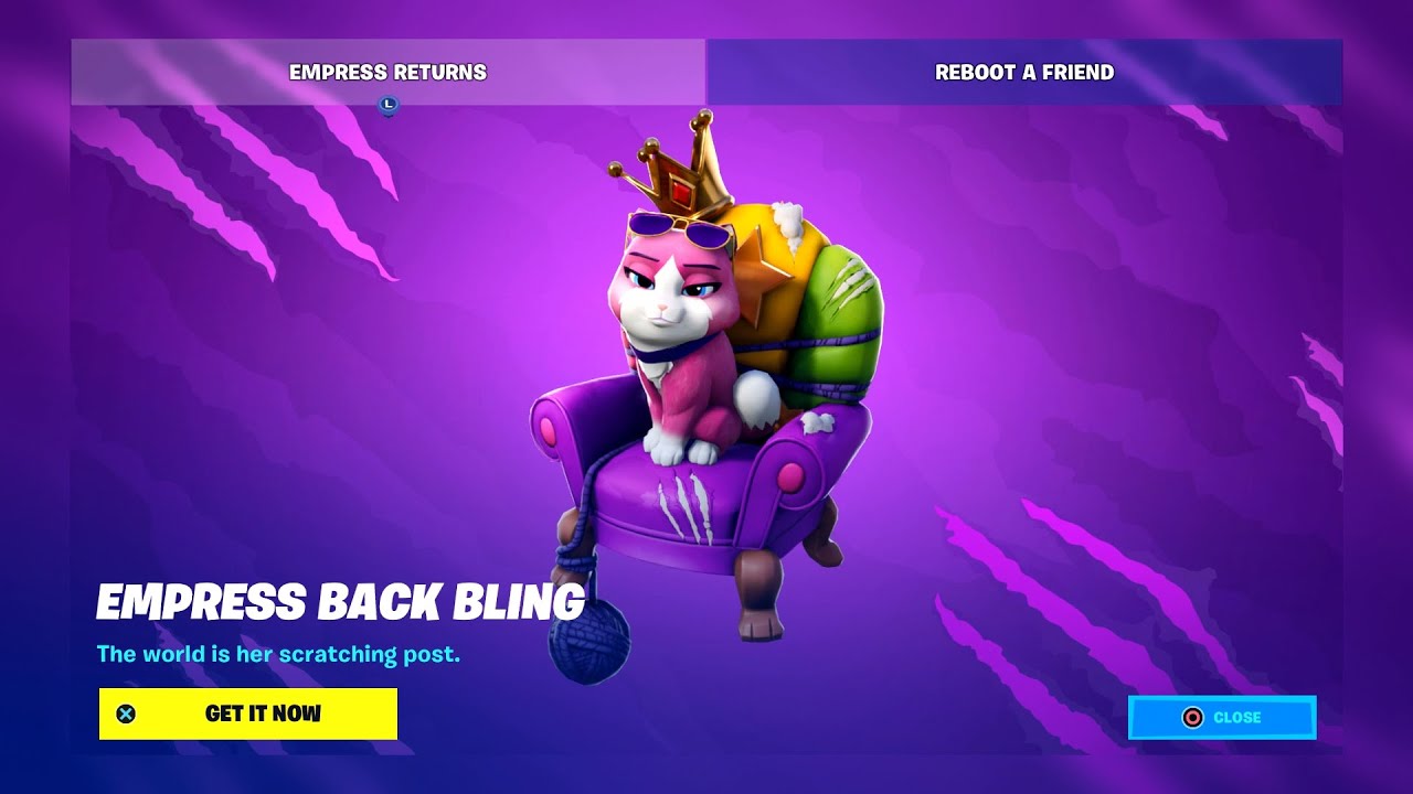 Fortnite Item Shop Countdown LIVE! RARE EMPRESS BACKBLING! (Fortnite ...
