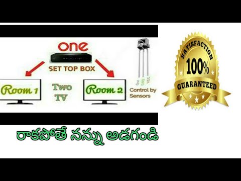 One set top box 2 TV'S 100%working - YouTube