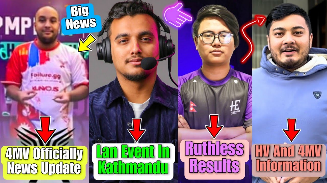 4MV Officially News & Update🥺|Ansh Planning Lan Event In Ktm😱Horaa ...