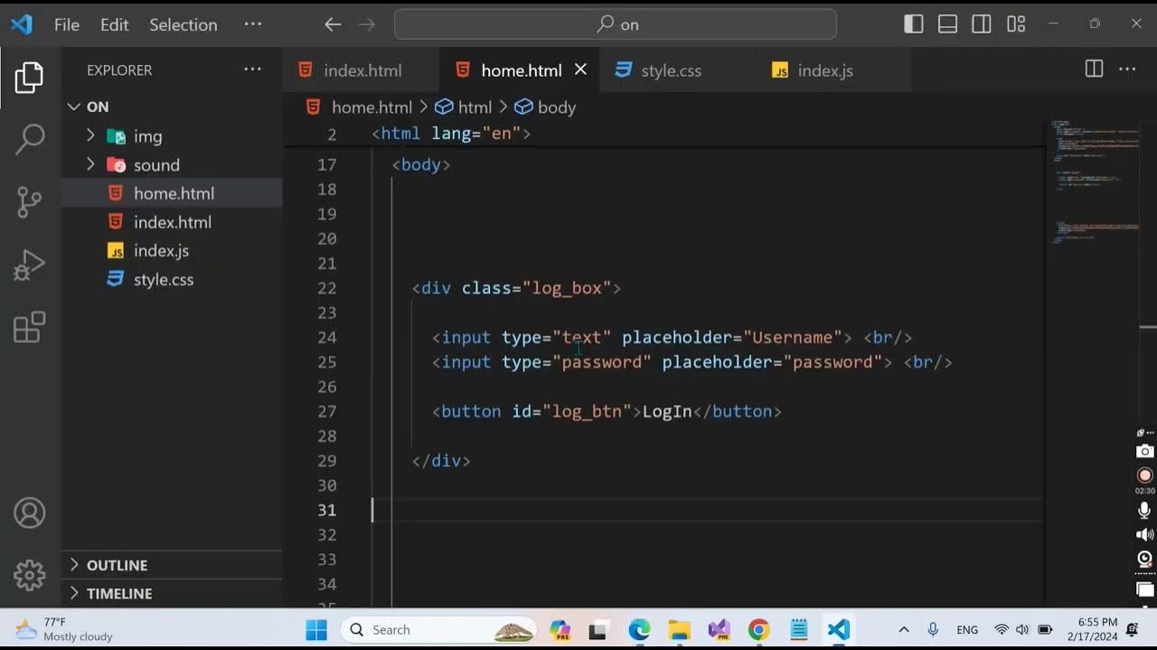 Bank Management System Project JavaScript Part-01 - YouTube