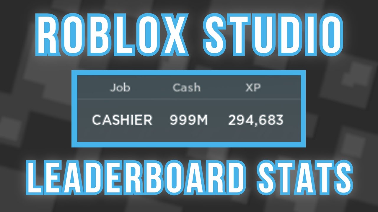 Roblox Studio | Leaderboard Stats Tutorial - YouTube