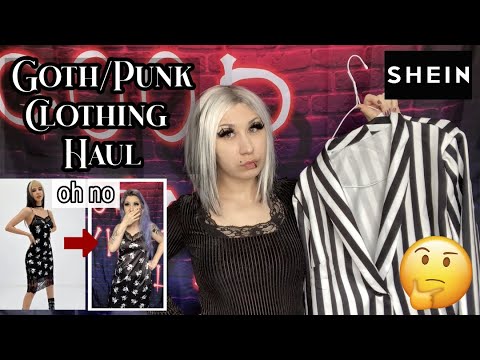 Shein Goth / Emo Womens Clothing Haul 💀 OOF Ya.... No... - YouTube