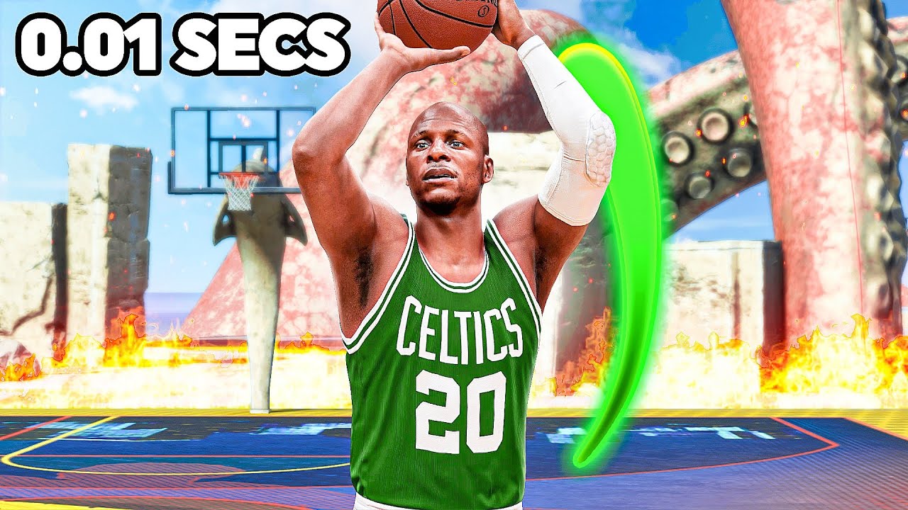 RAY ALLEN BUILD + FASTEST JUMPSHOTS and 99 3-POINT RATING (NBA 2K24 ...