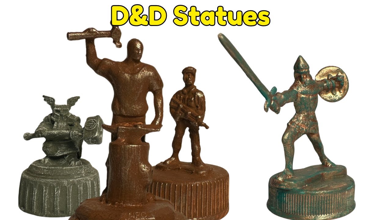 How To Make Statues for Dungeons and Dragons or Wargaming - YouTube