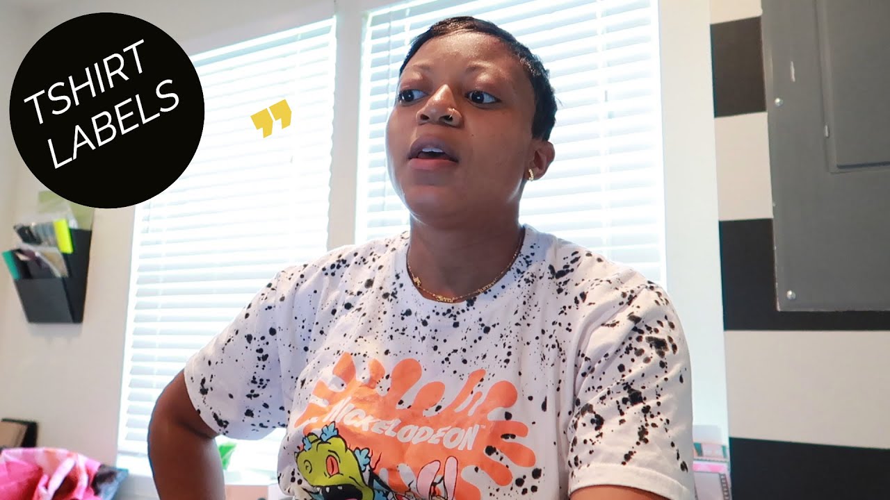 TUTORIAL: HOW TO MAKE T-shirt Labels | Tshirt Business | Apparel ...