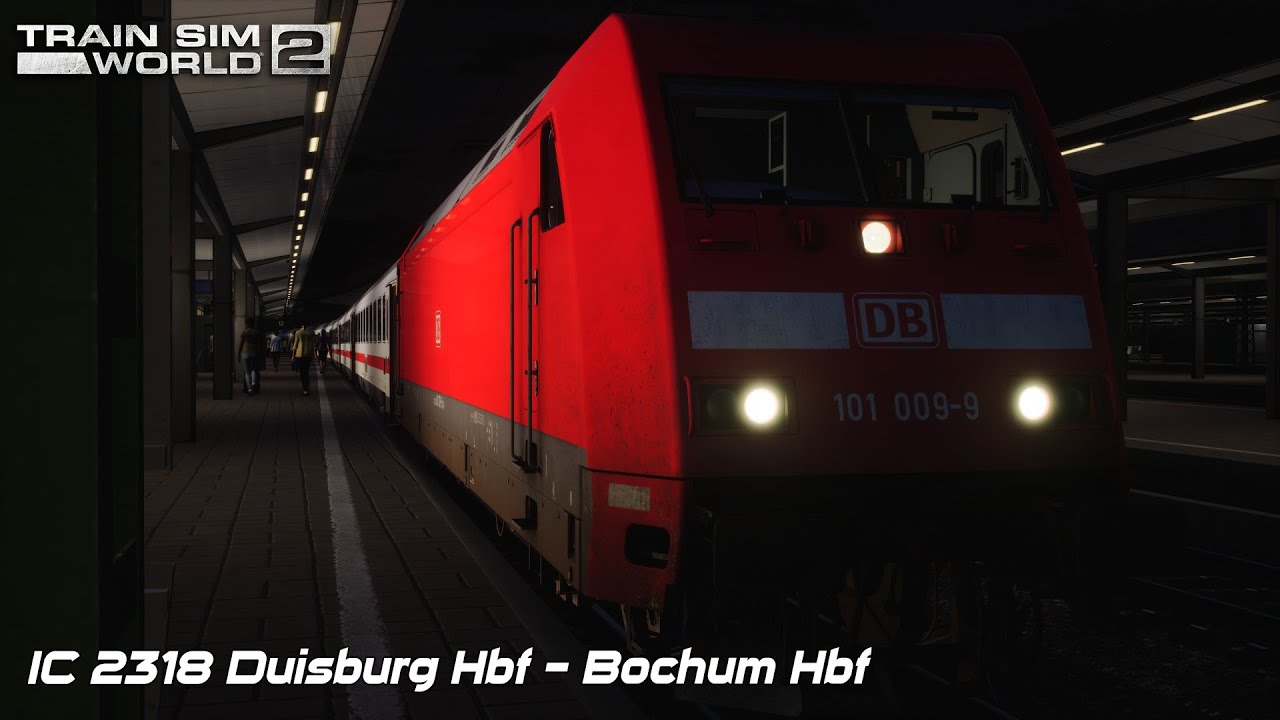 IC 2318 Duisburg Hbf - Bochum Hbf - Hauptstrecke Rhein-Ruhr - BR 101 ...