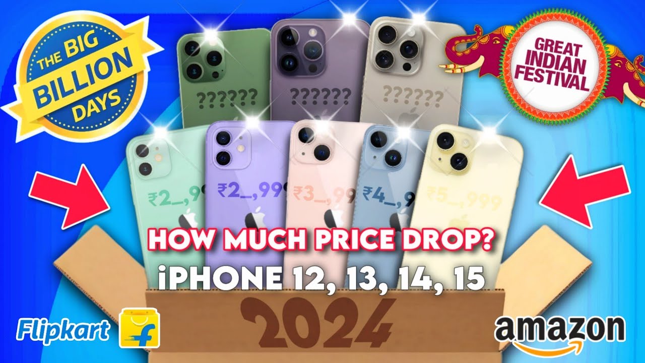 iPhone Prices in Flipkart BBD SALE 2024 & Amazon Great Indian Festival ...