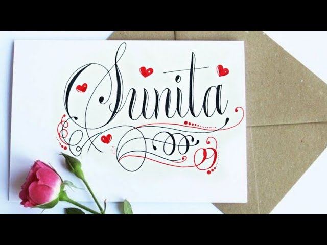 Sunitha Name Logo SAHU KRAFT "Sunita" Happy Birthday Name Printed