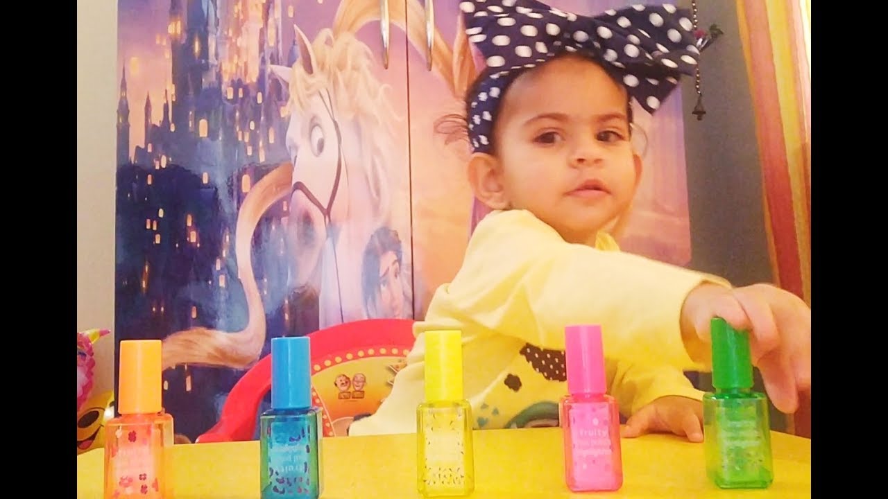 Mishka Coloring with Nail Polish Highlighters/Learn Colors & Shapes ...