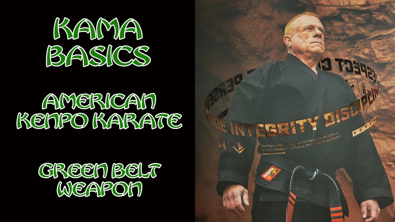 Kama Basics American Kenpo Karate Green Belt - YouTube