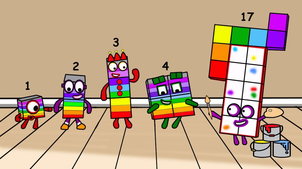 Numberblocks 17 Draws Save The Earth Poster Numberblocks Fanmade Porn
