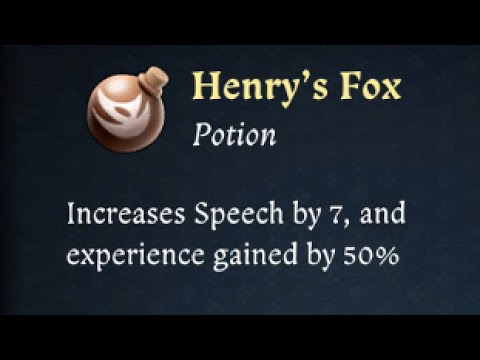Henry's Fox Potion +50% XP🦊 Kingdom Come: Deliverance II - YouTube