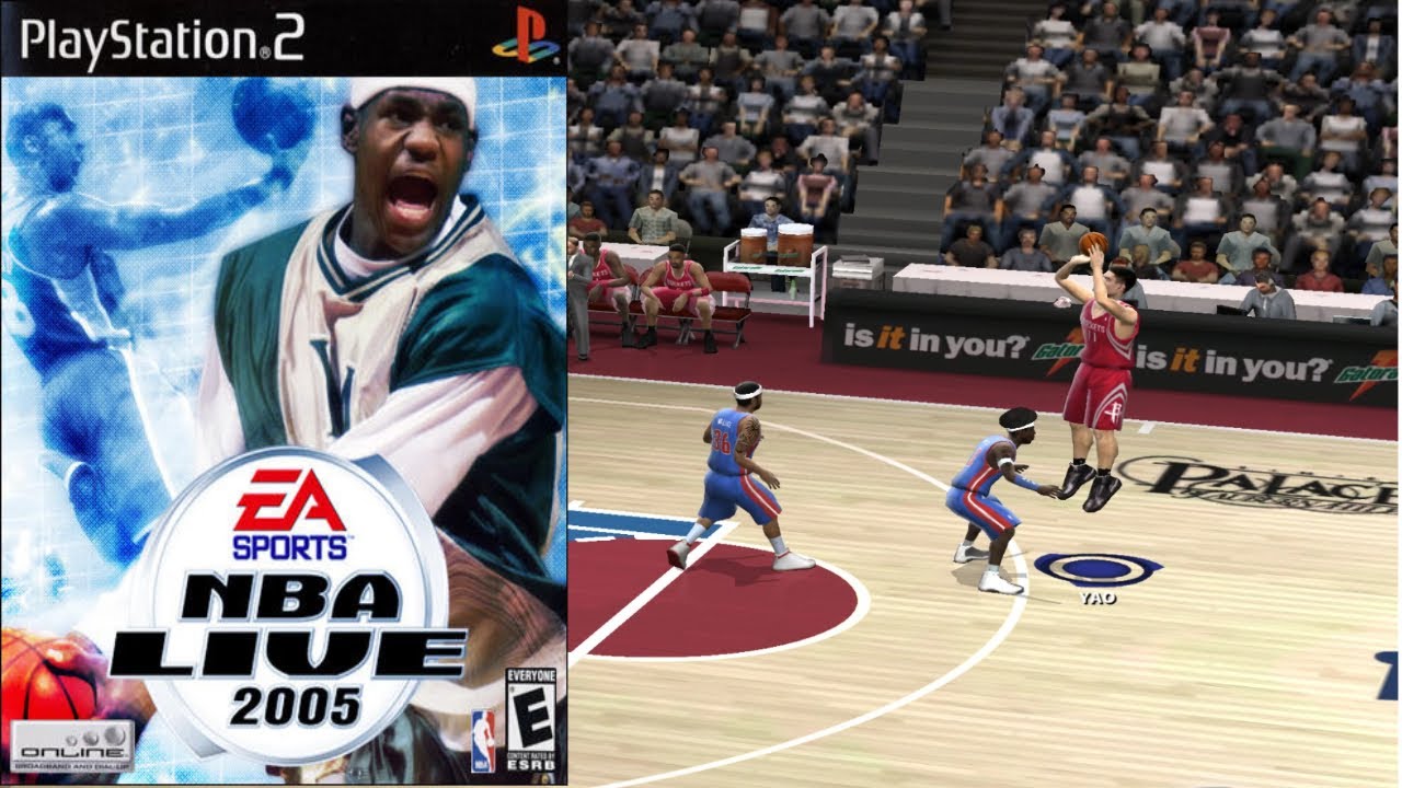 Nba live 2005 Houston Rockets Vs Detroit Pistons (Camera Fix) 4k 60FPS ...