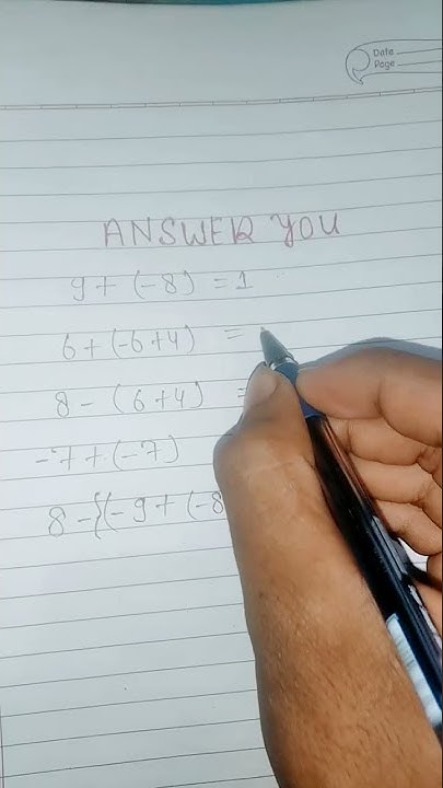 Adding integers using a simple method add negative and positive integers#shorts🔥🔥#trick💥💥video ...