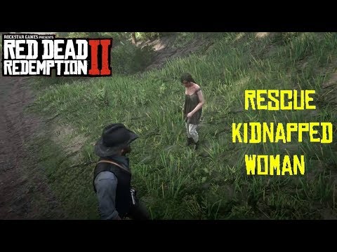 Red Dead Redemption 2 - Saving Kidnapped Woman - YouTube