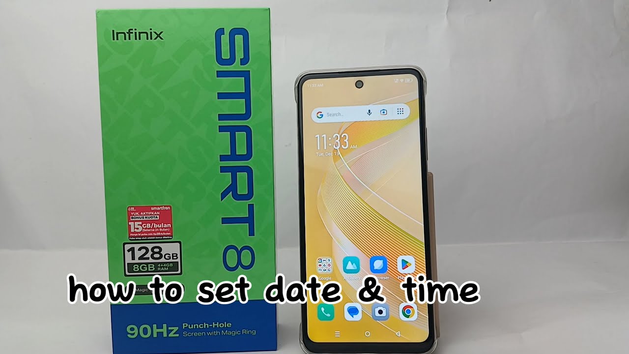 How To Set Date And Time On Infinix Smart 8 - YouTube