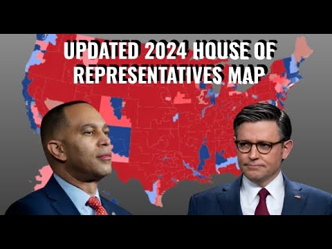 Updated 2024 Congressional Election Map Prediction~~ July 2024 - YouTube