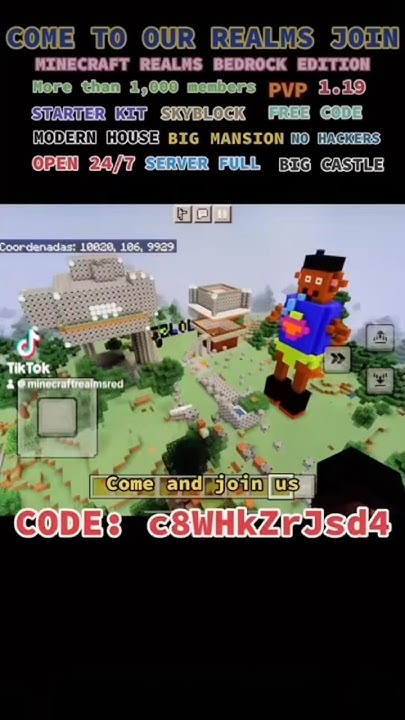 1.20 Minecraft realms code: c8WHkJsd4 - YouTube