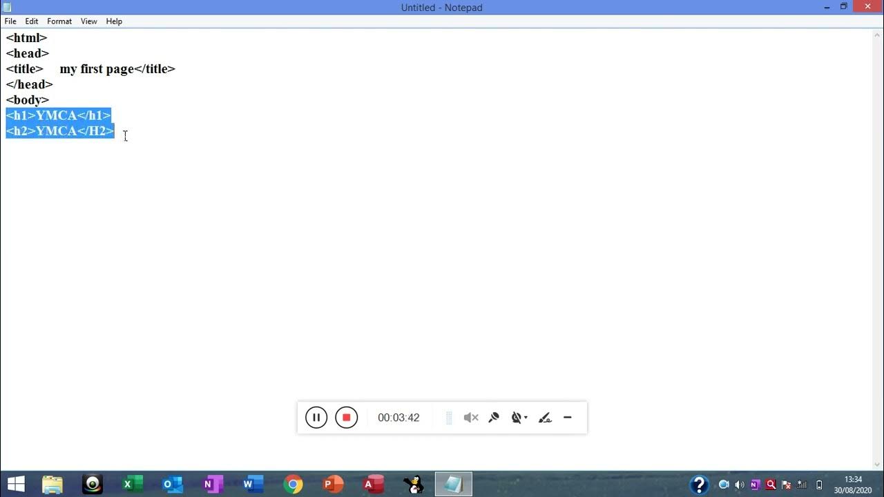 Htmlintroduction Youtube