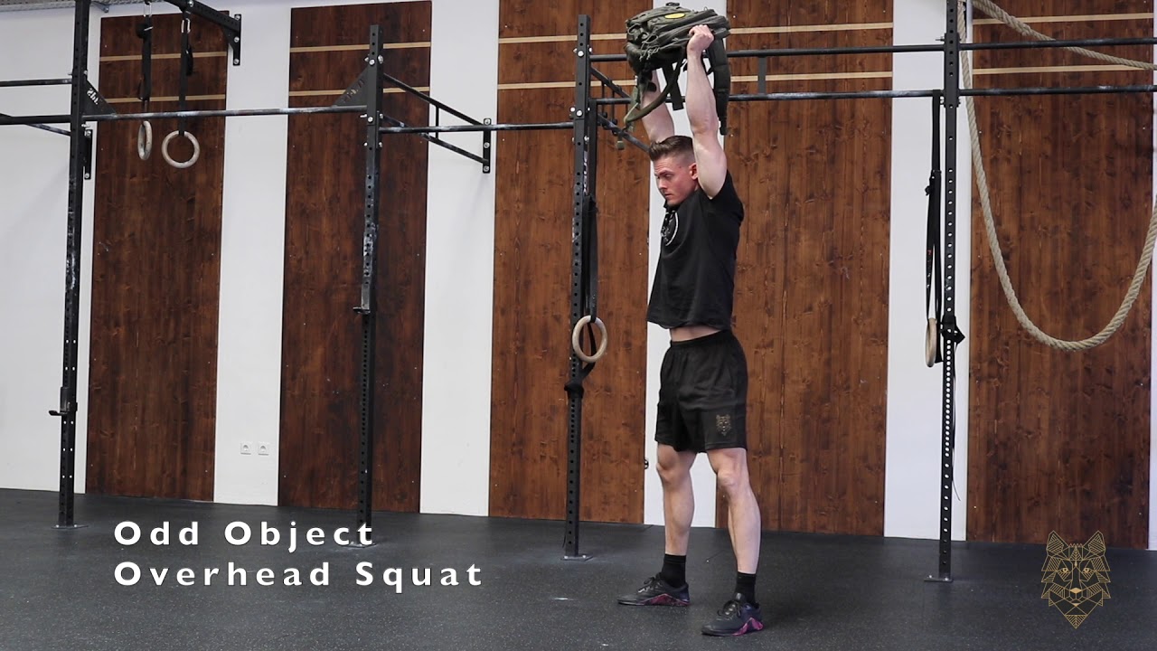 Odd Object Overhead Squat - YouTube