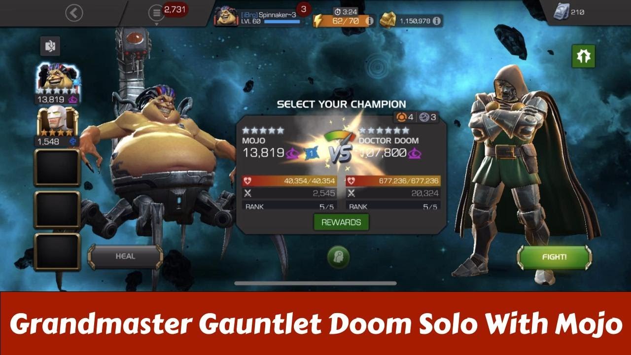 Grandmaster Gauntlet Doom Solo: Mojo Enters The Gauntlet - YouTube