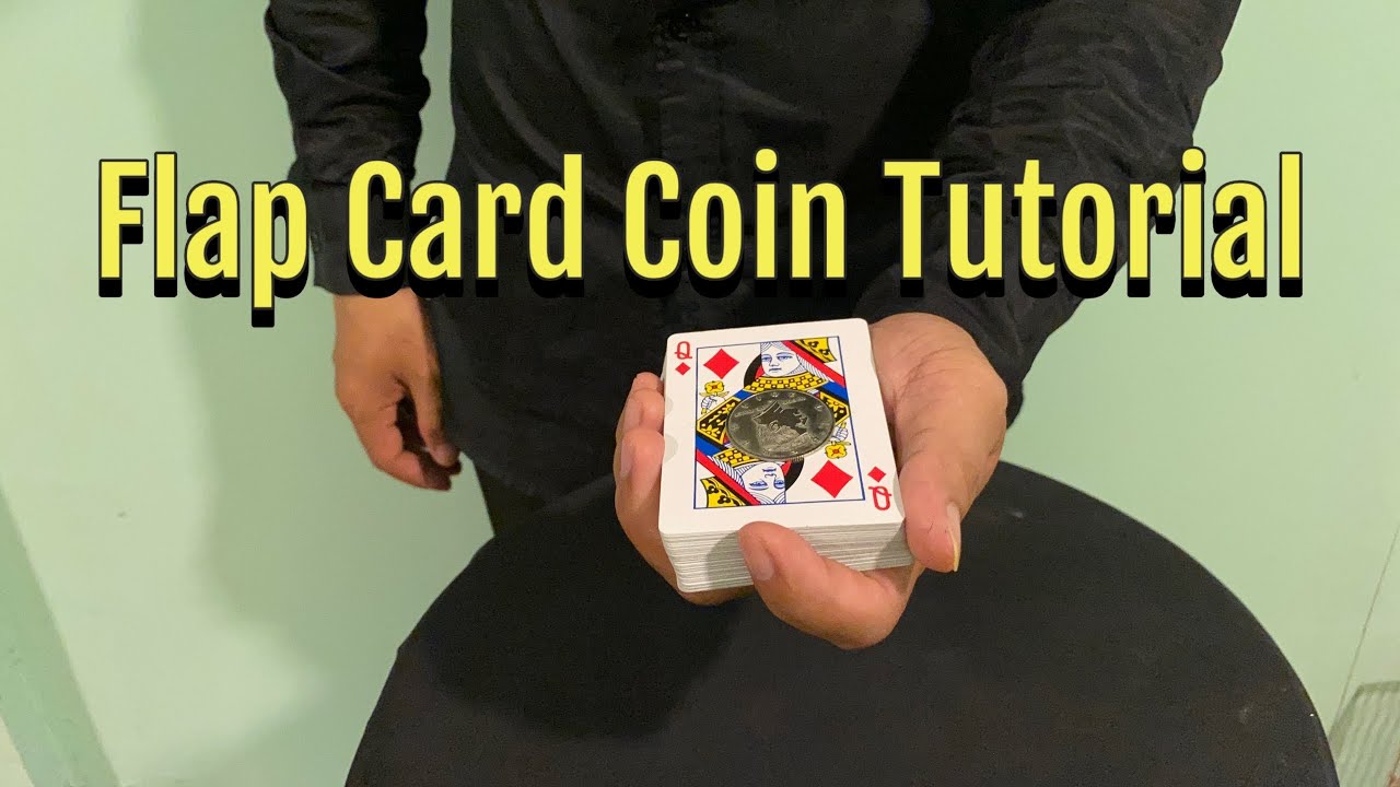 Flap Card Coin Tutorial Magic - YouTube