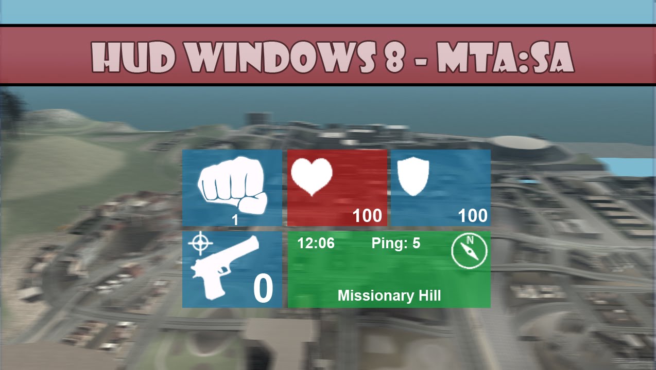 Hud Windows 8 - MTA:SA - YouTube