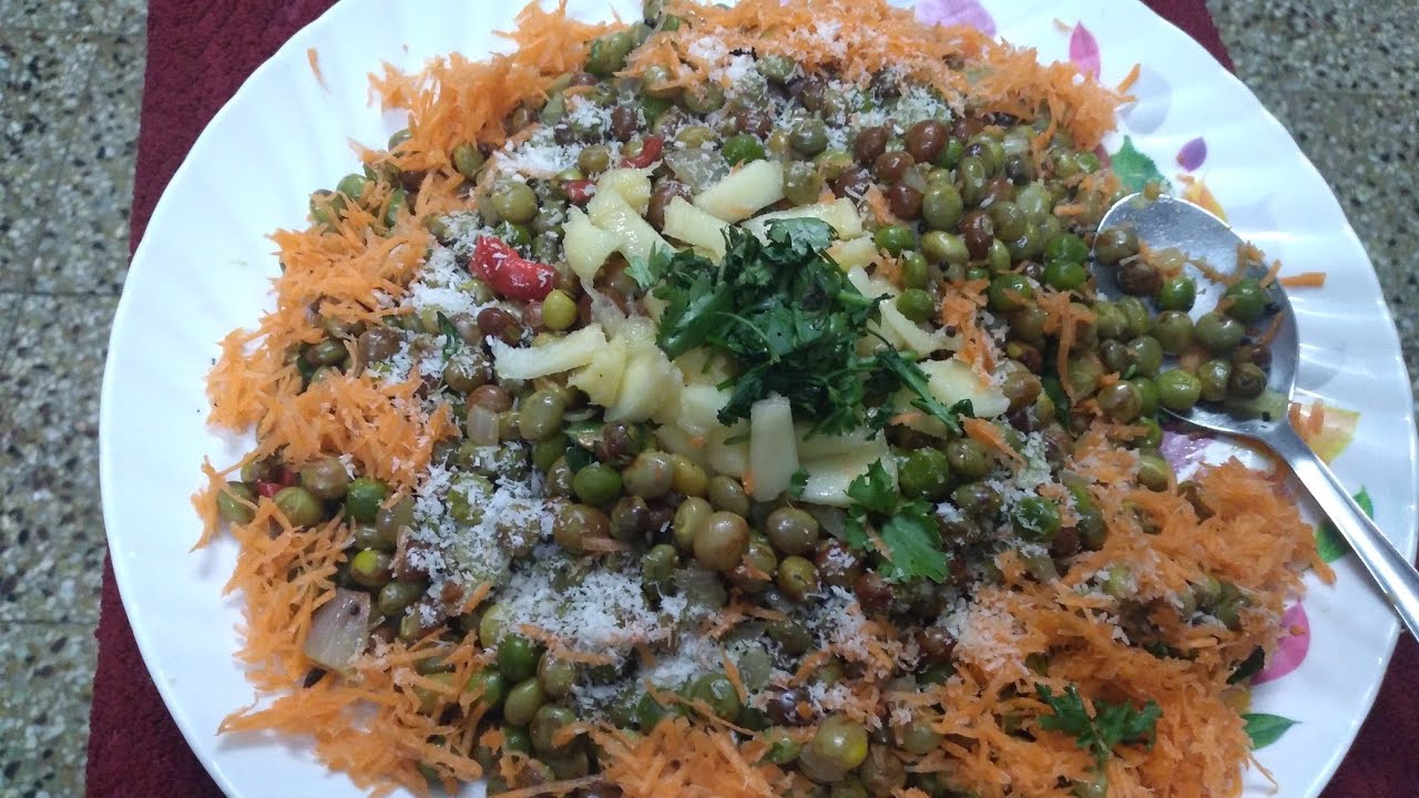 kandi kayalu Chat Receipe ## pigeon peas ( Ruchikaramaina Evening Snack ...