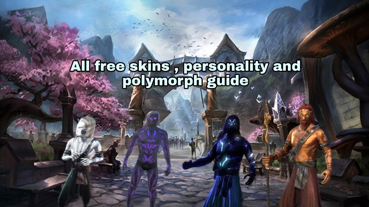 Free skins,personality and polymorph Guide (Teso 2019) - YouTube
