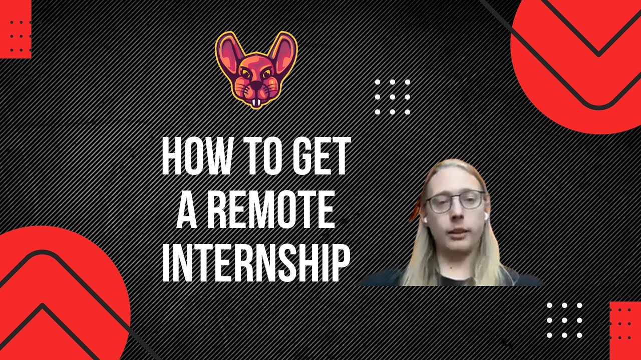 How to get a remote internship - YouTube