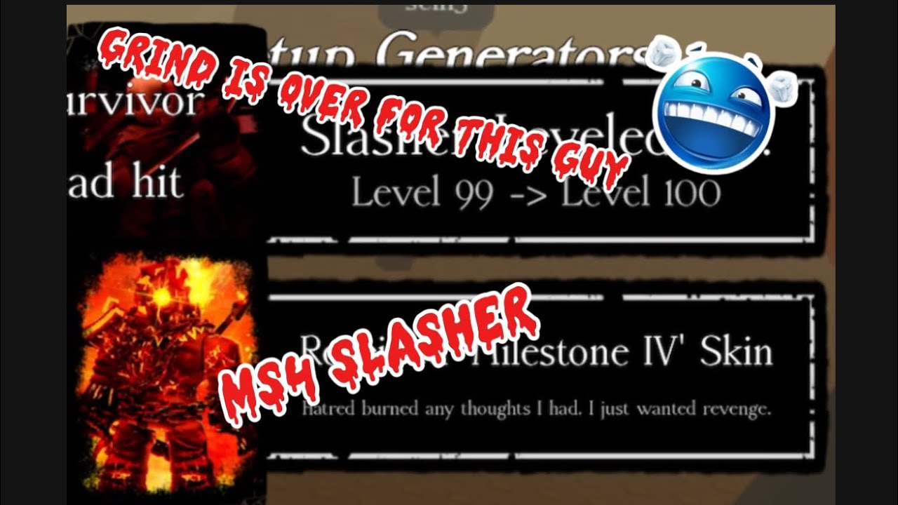 I got level 100 on slasher - YouTube