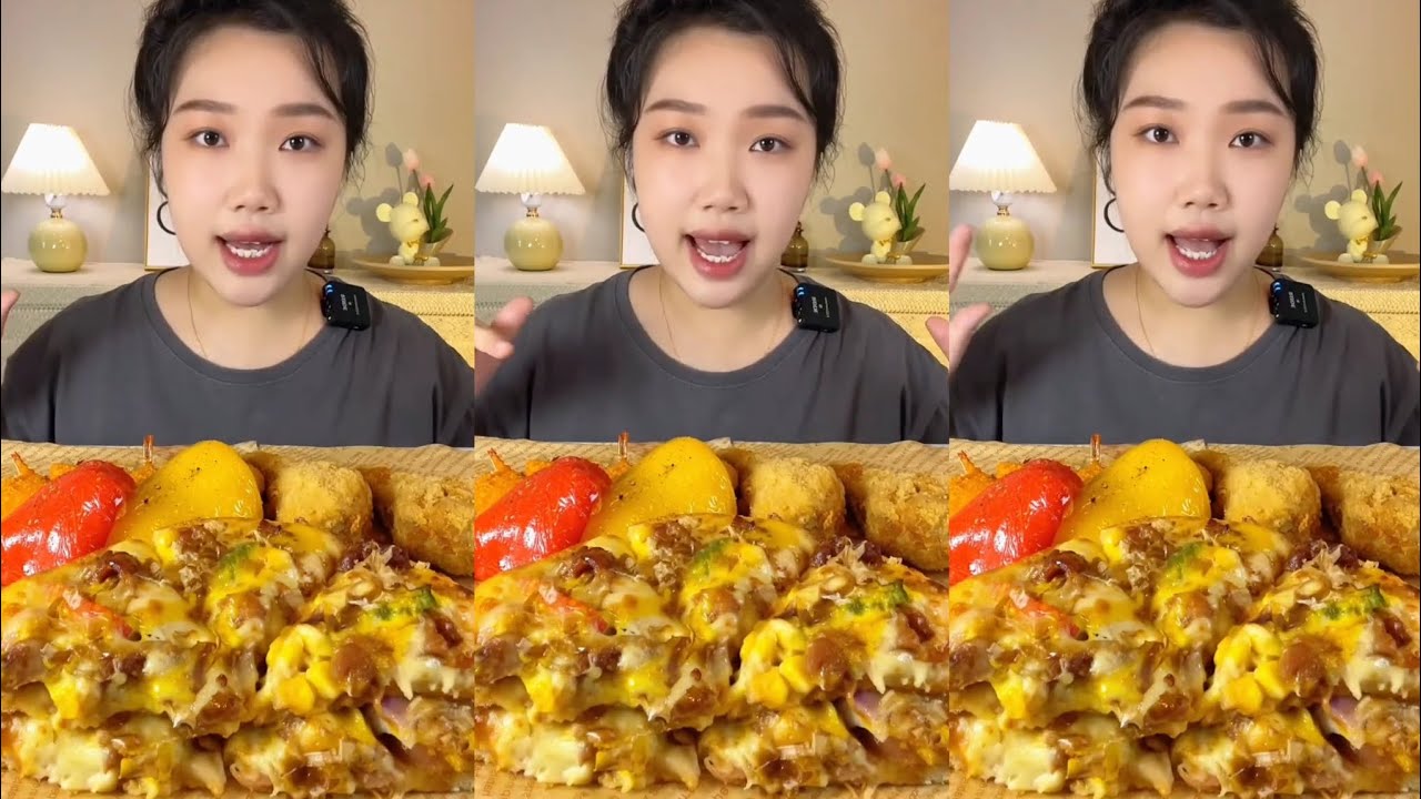 Pizza Fried Chicken Eating Show - YouTube