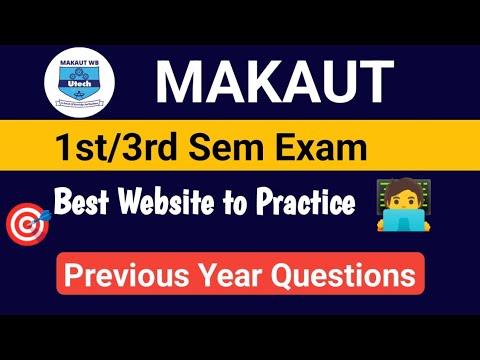 Makaut 1st Semester Exam |Best Website to practice Previous year ...