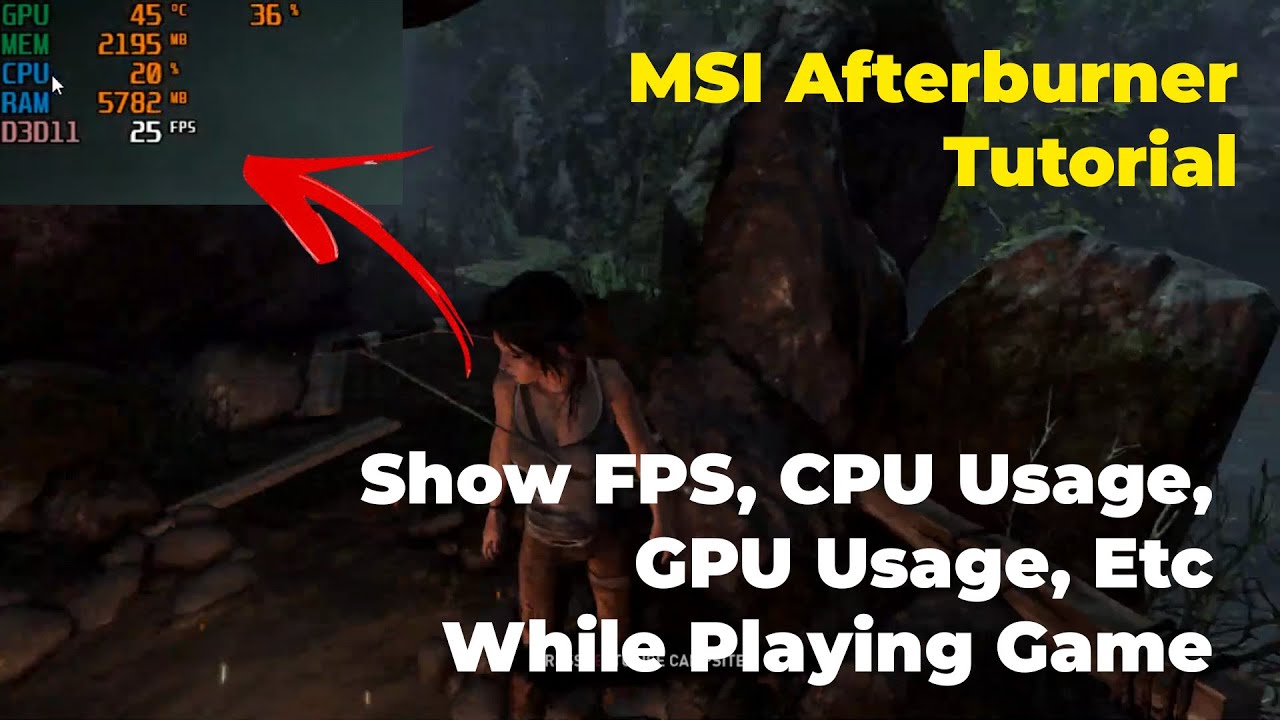 How To Display Game Fps Temperature Cpu Usage Gpu Usage While Playing