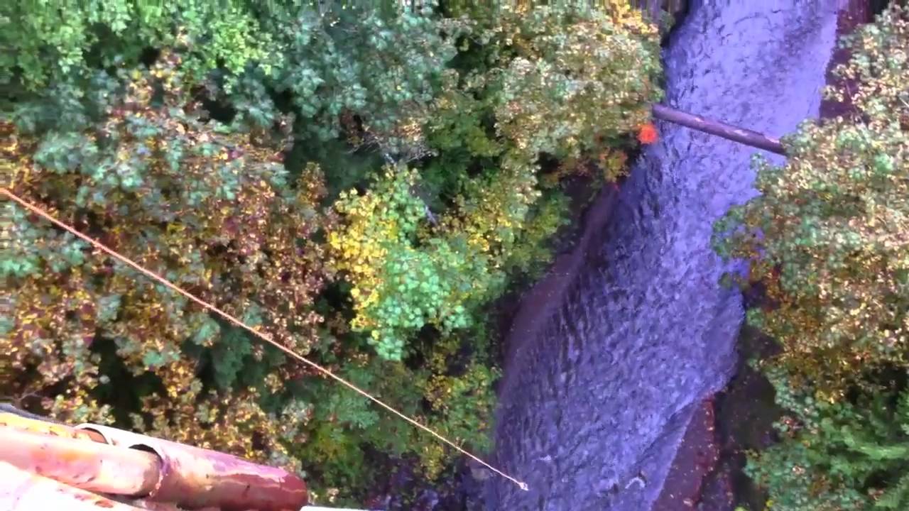 Bungee jumping off 200 foot bridge. - YouTube