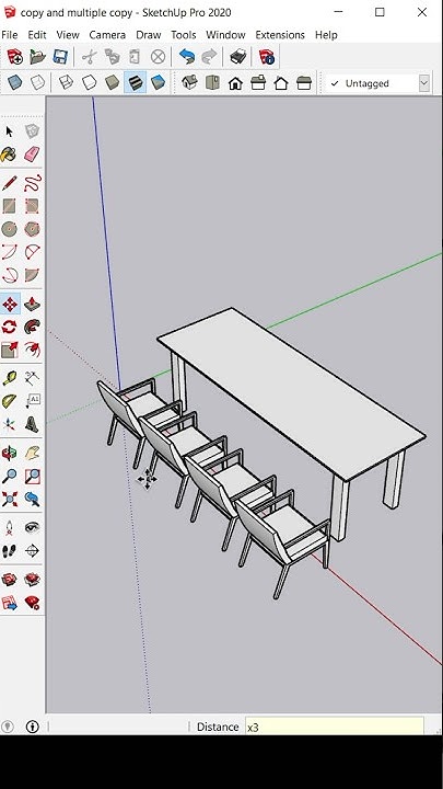 Create multiple Copies In Just 1 Click |SketchUp| #shorts #sketchup #sketchuptutorial - YouTube