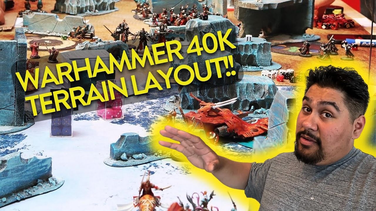 My Warhammer 40k Terrain Set Up!! Check it out!!! - YouTube