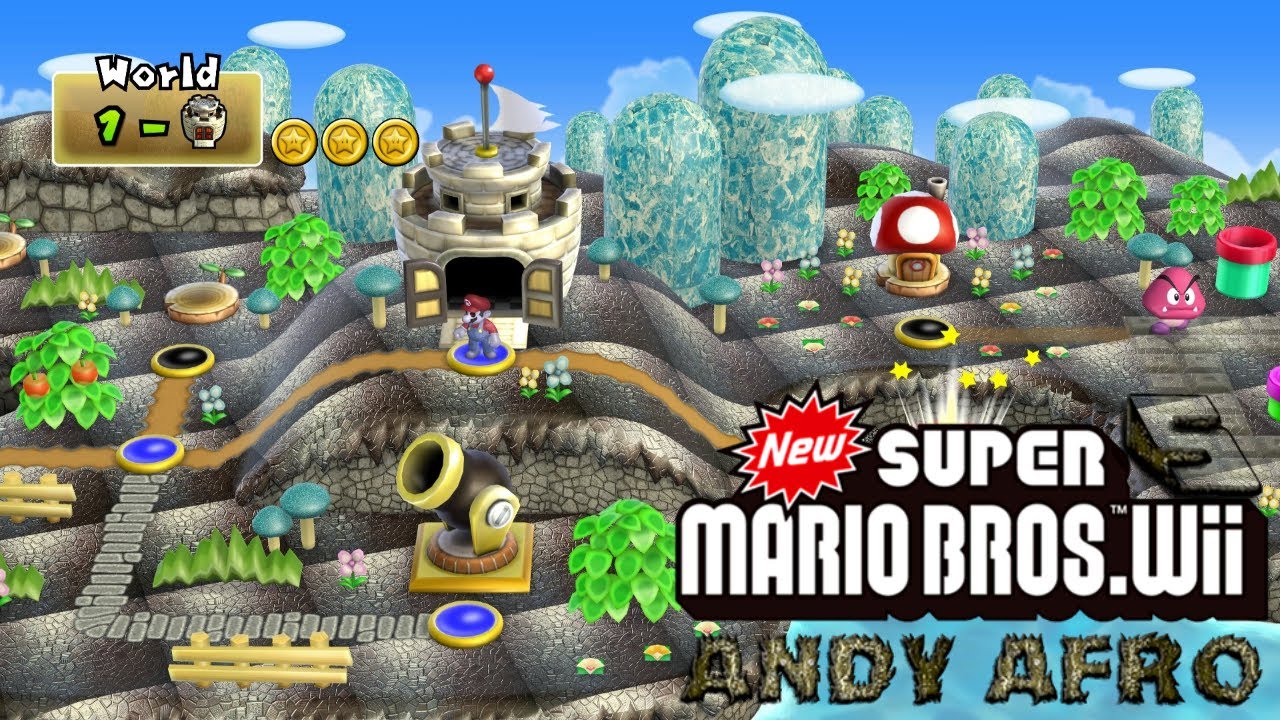 Andy Afro 5 New Super Mario Bros.Wii #2 Walkthrough 100% - YouTube
