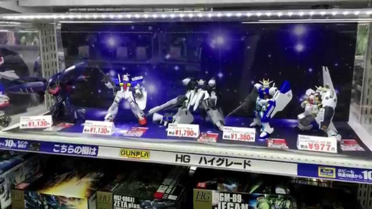 20150317 Gundam Gunpla shopping at Yodobashi-Umeda in Osaka - YouTube