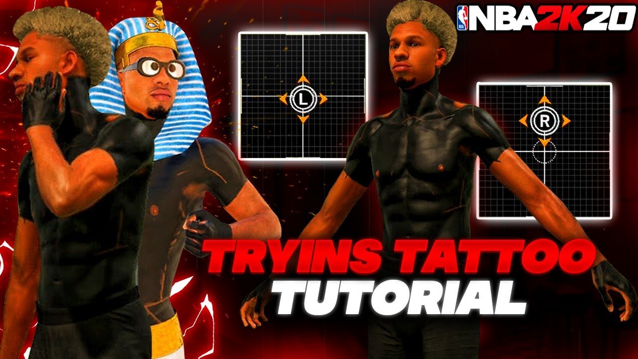 *NEW* BEST CHEESY TATTOO TUTORIAL ON NBA 2K20! UNDERSHIRT & GLOVES ...